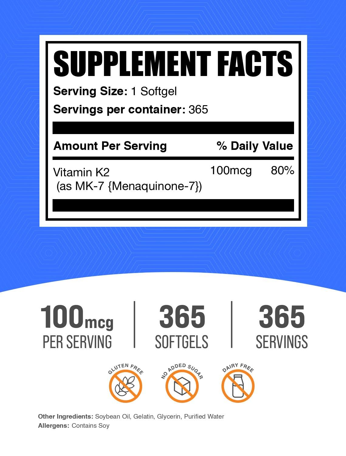 bulk vitamin k2 mk7 for heart support