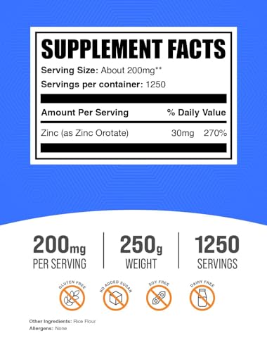 Bulk zinc supplement for health