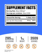 bulk zinc supplement for immunity