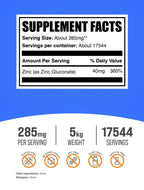 bulk zinc supplement for immunity