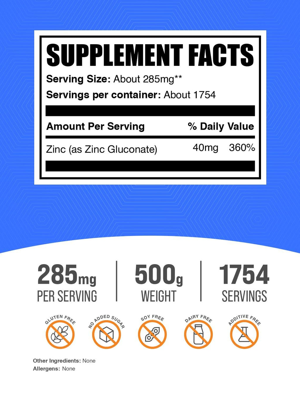 bulk zinc supplement for immunity