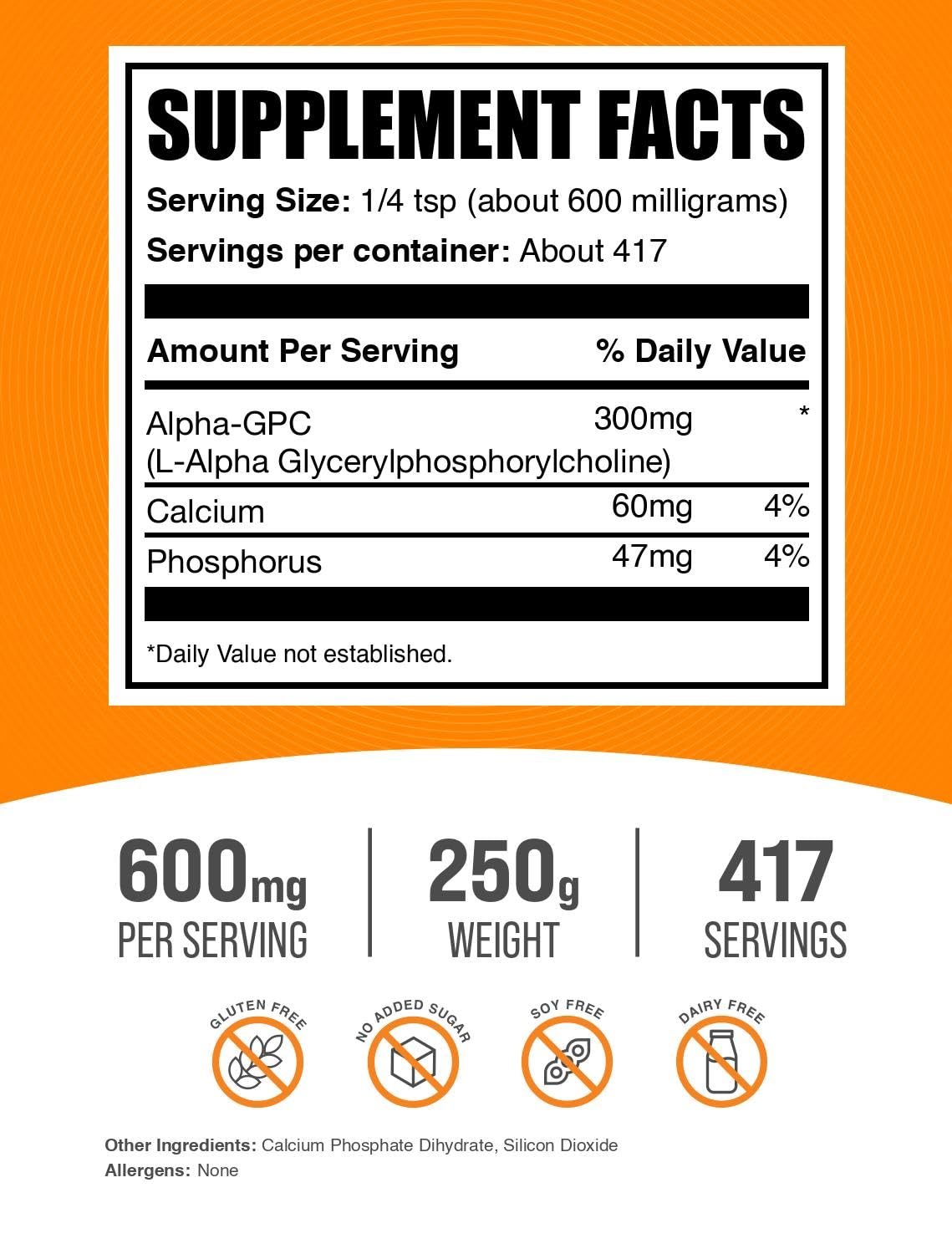 BulkSupplements Alpha GPC choline supplement