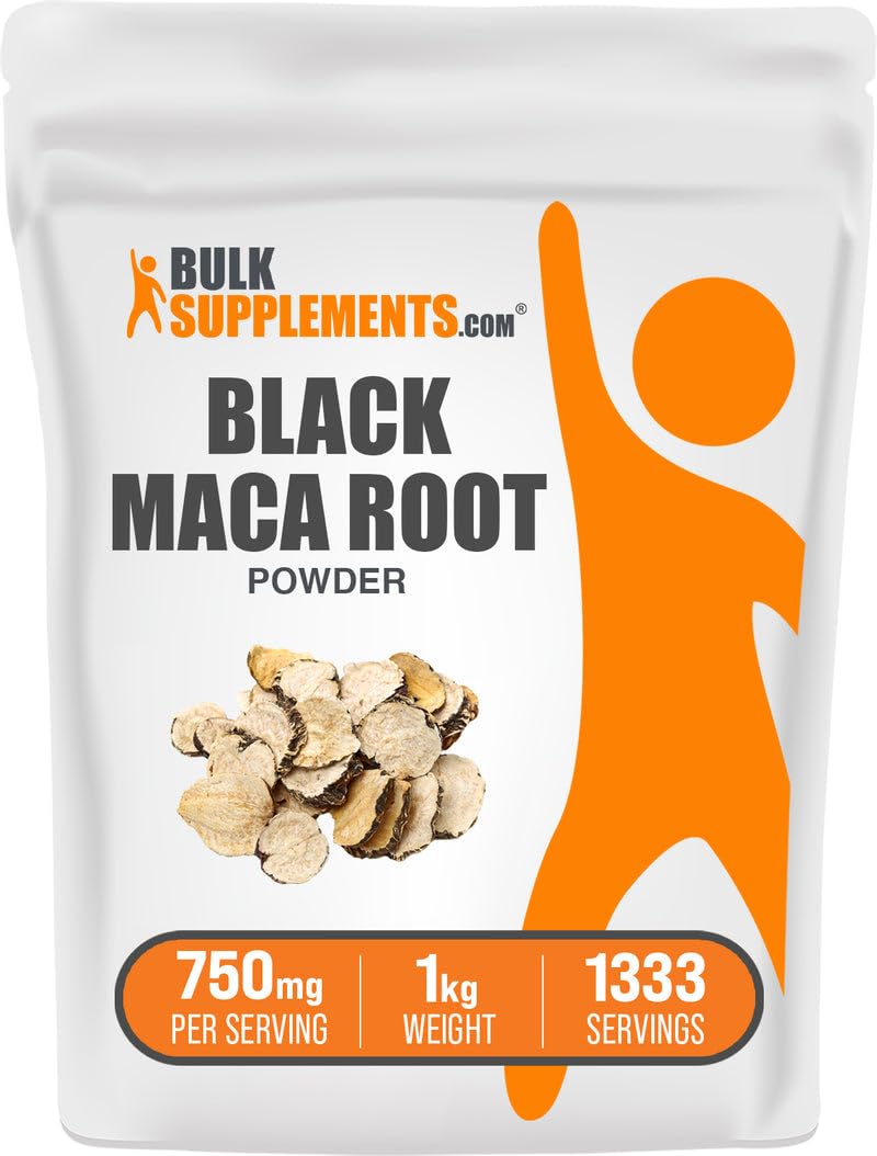 BulkSupplements Black Maca powder for energy