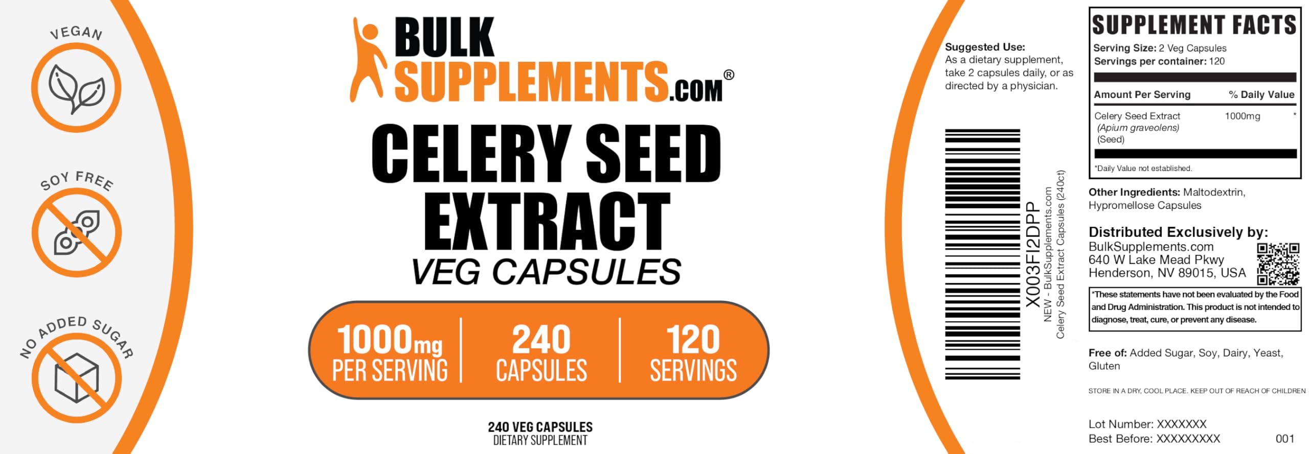 BulkSupplements celery seed extract benefits