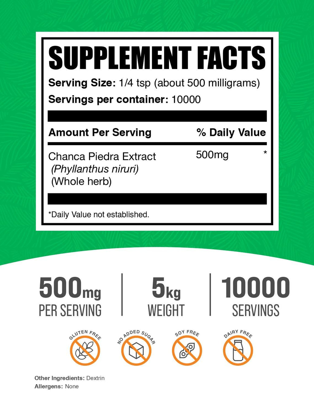 BulkSupplements Chanca Piedra benefits