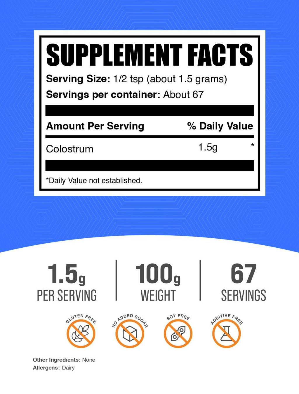 BulkSupplements colostrum powder benefits