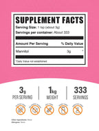 BulkSupplements.com 1 kg mannitol powder