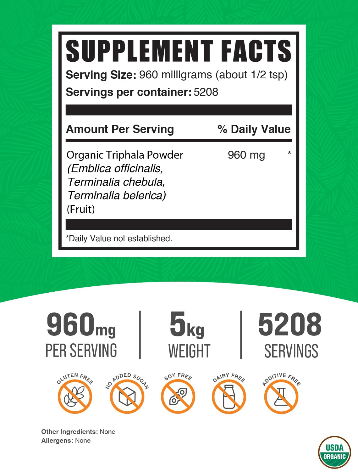 BulkSupplements.com Triphala 1000 mg benefits
