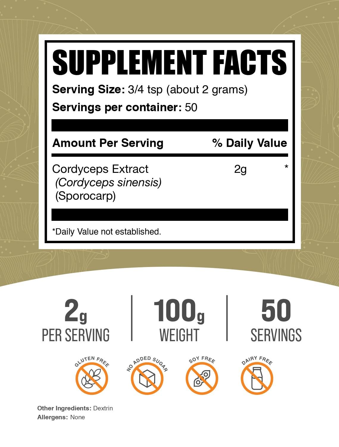 BulkSupplements cordyceps for energy boost