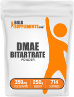 BulkSupplements DMAE Bitartrate powder for mental clarity