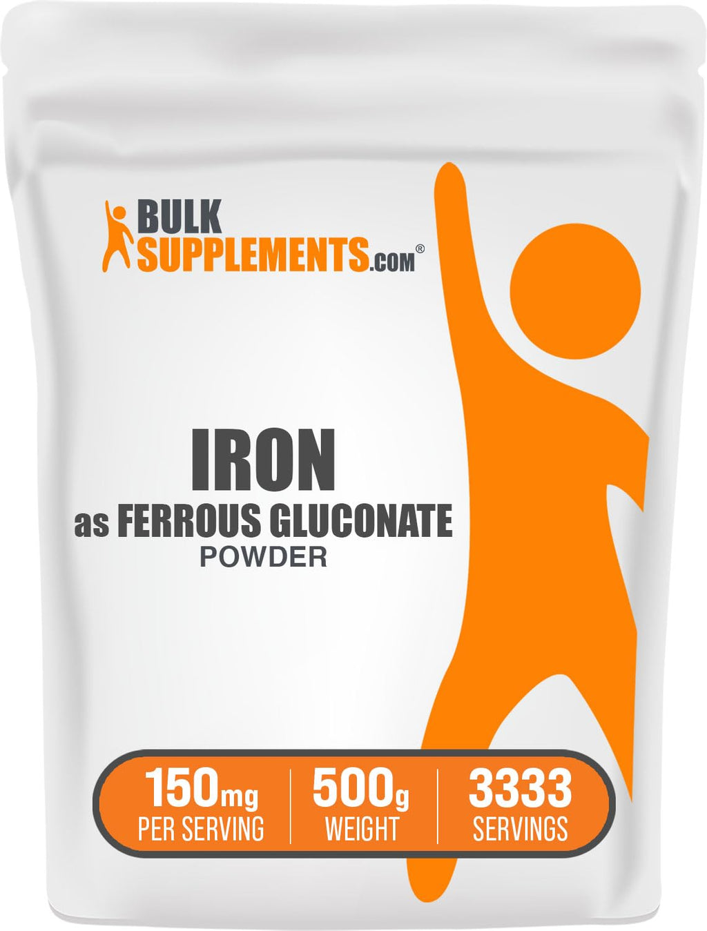 BulkSupplements Ferrous Gluconate powder