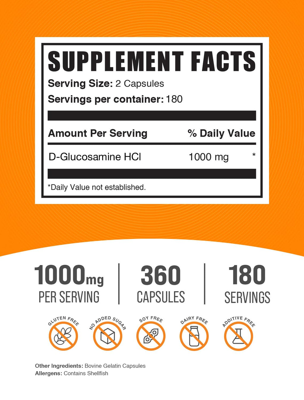 BulkSupplements glucosamine capsules
