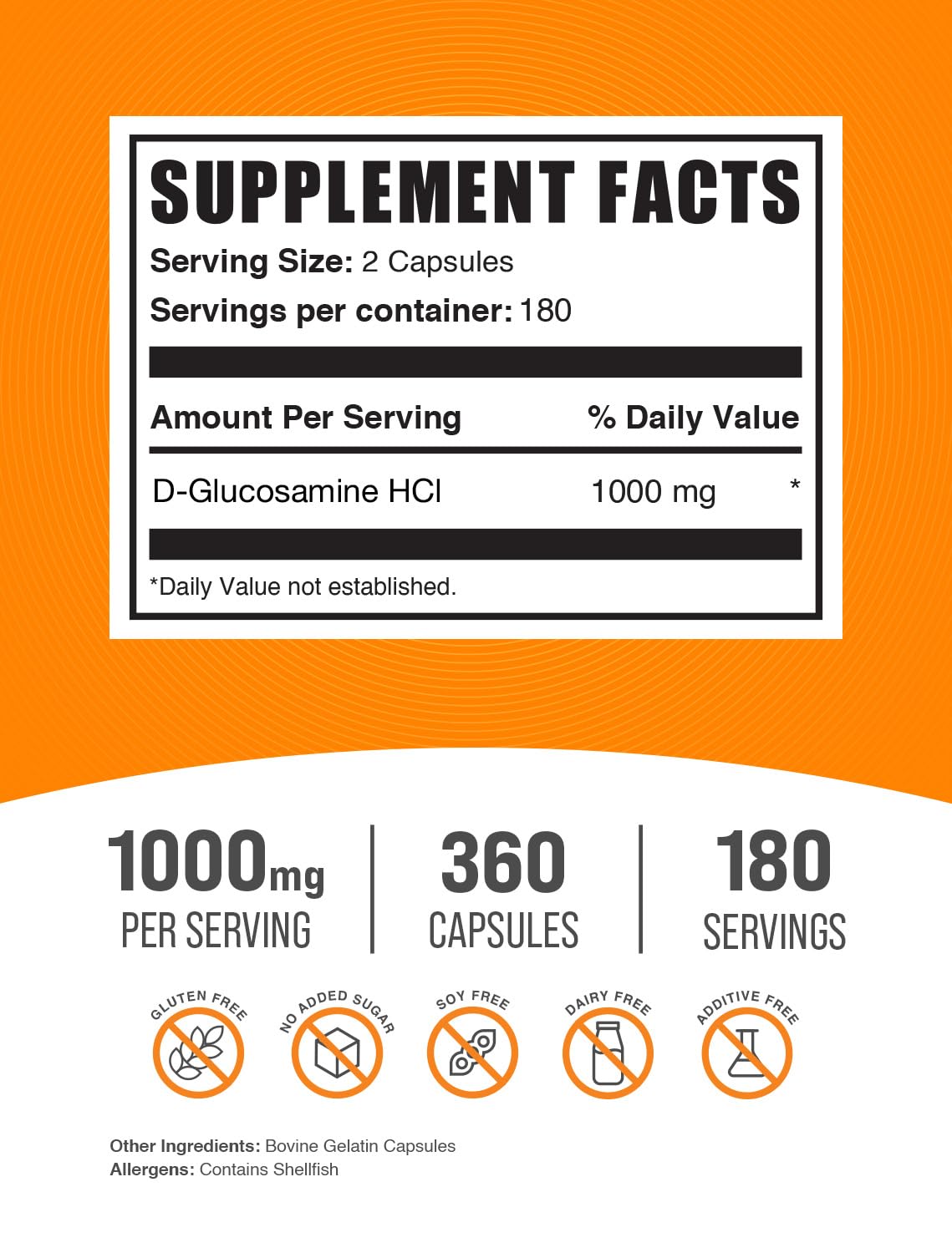 BulkSupplements glucosamine capsules