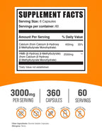 BulkSupplements HMB 3000 mg capsules