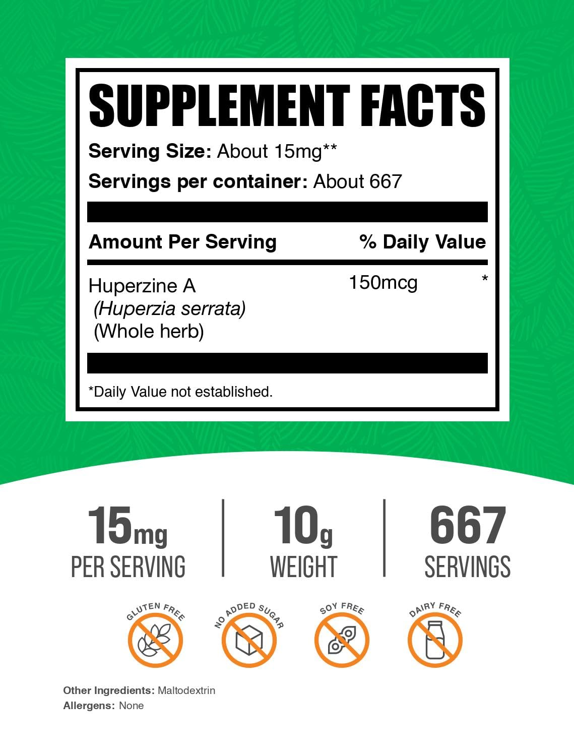 BulkSupplements Huperzine A for focus