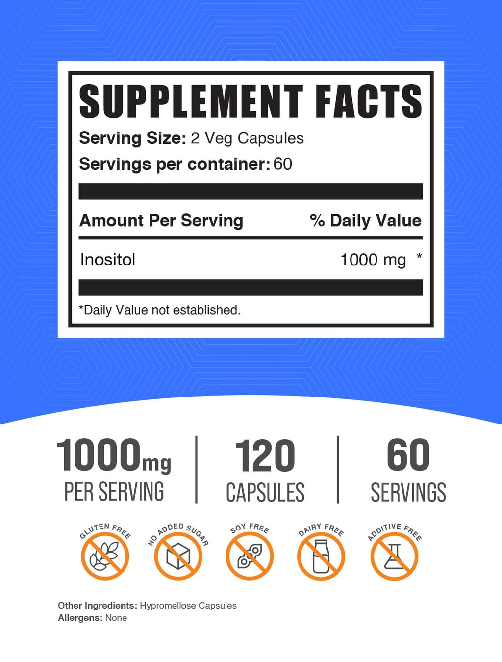 BulkSupplements Inositol 1000 mg