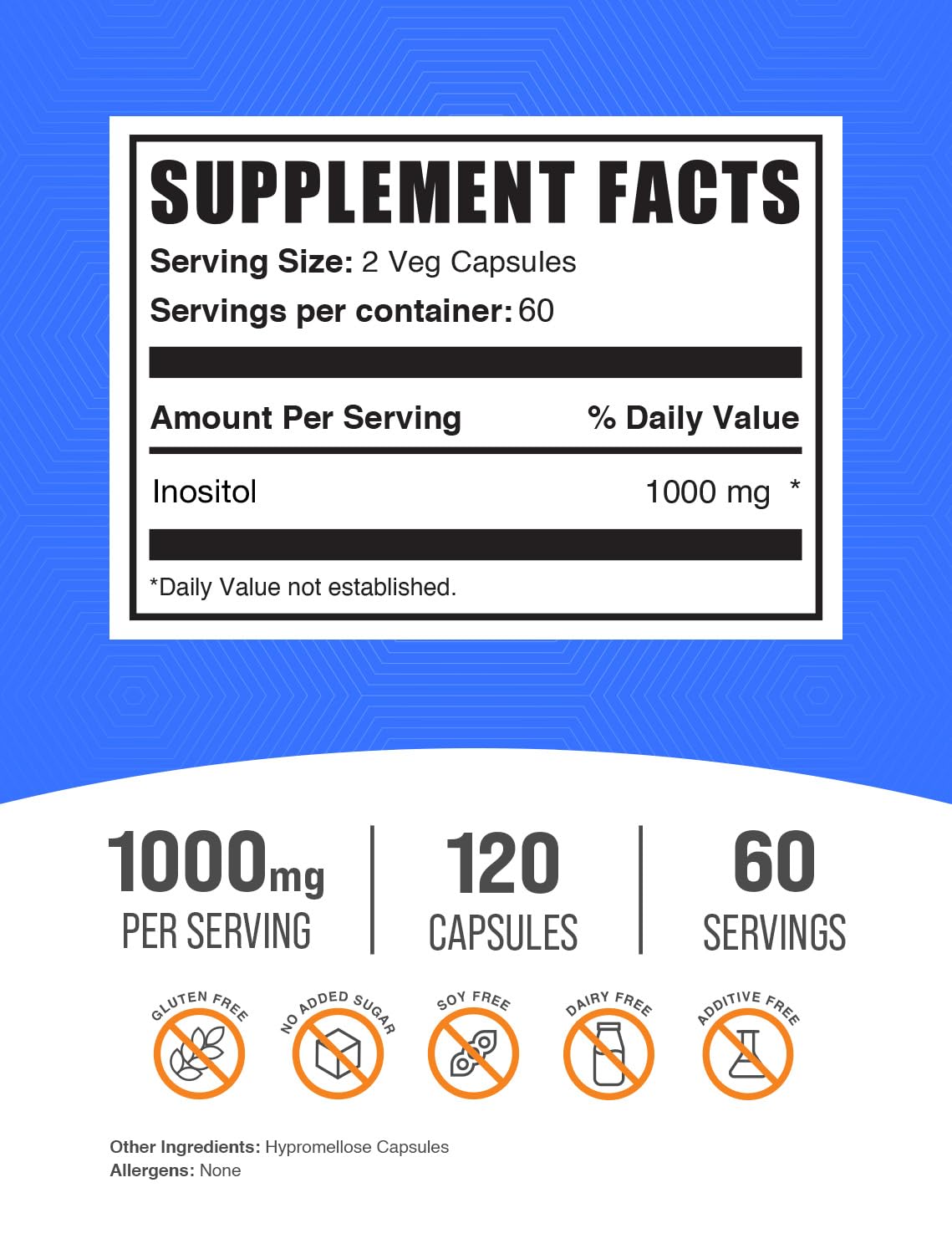 BulkSupplements Inositol 1000 mg