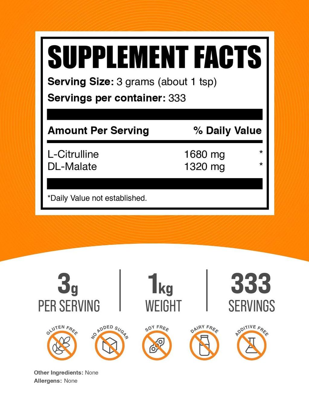 BulkSupplements L-Citrulline Malate benefits