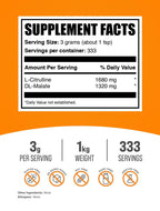BulkSupplements L-Citrulline Malate benefits