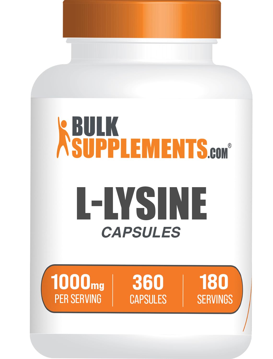 BulkSupplements L-Lysine HCl capsules