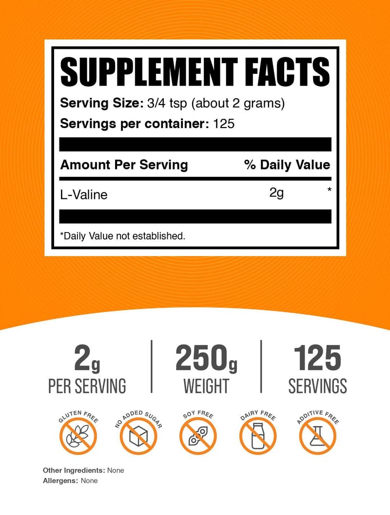BulkSupplements L-Valine for workout support