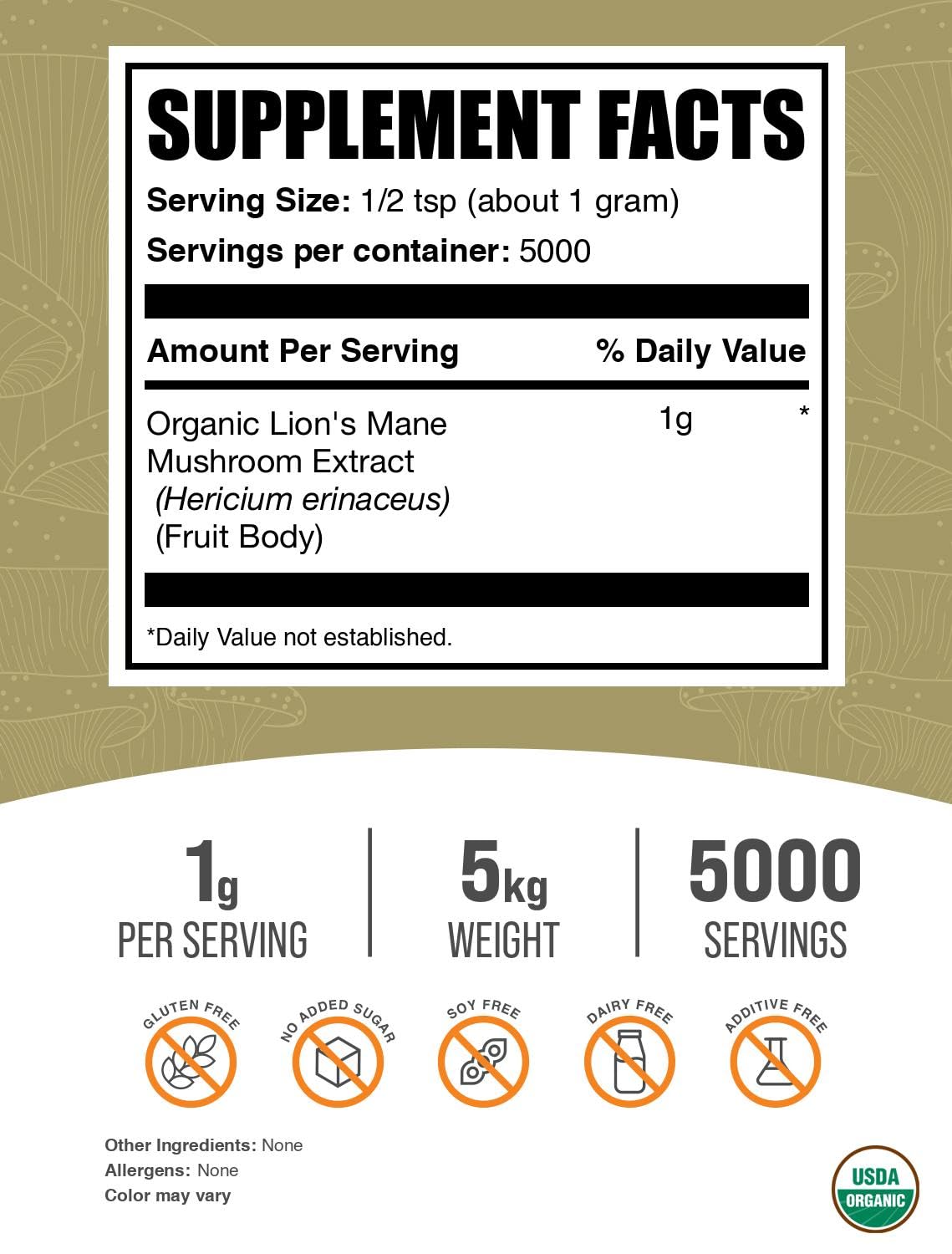 BulkSupplements Lion's Mane extract benefits