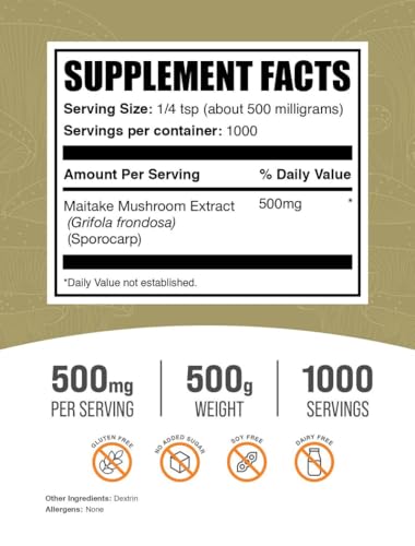 BulkSupplements Maitake mushroom benefits