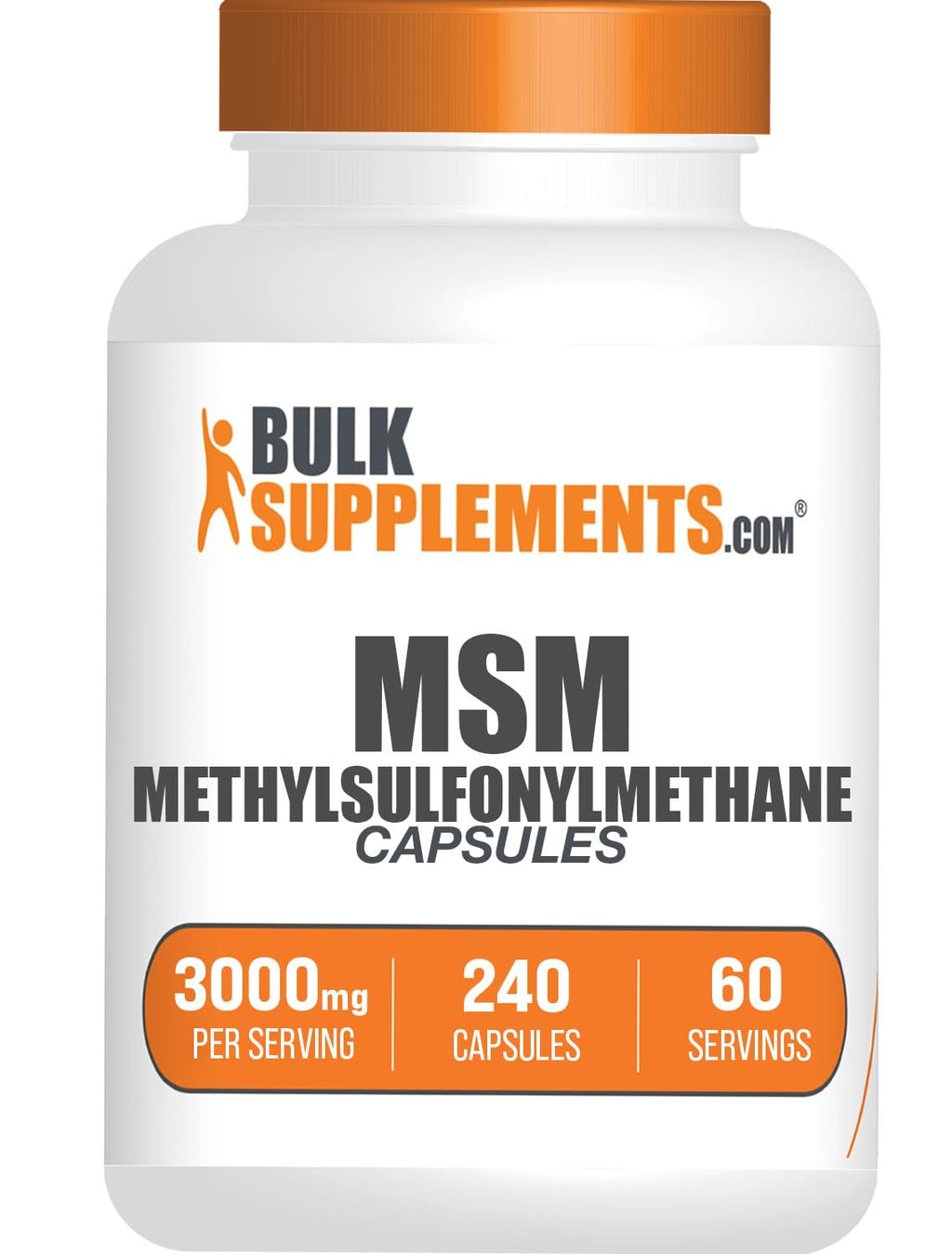 BulkSupplements MSM 3000 mg capsules