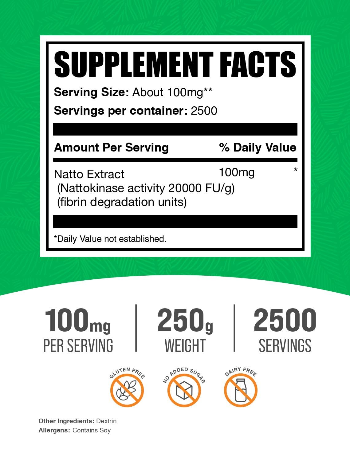 BulkSupplements Nattokinase for heart health