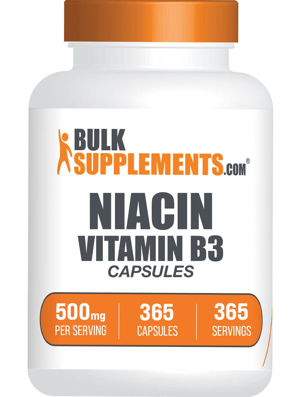BulkSupplements Niacin 500 mg capsules