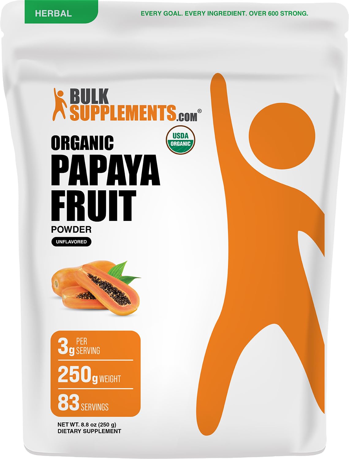 BulkSupplements organic papaya fruit powder