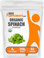 BulkSupplements organic spinach powder benefits