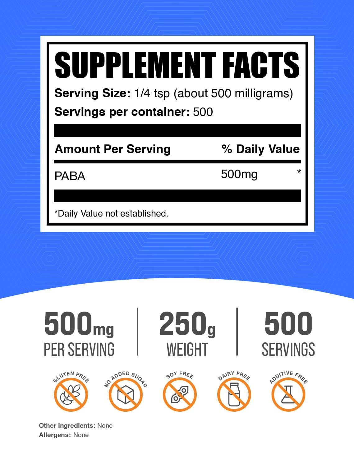 BulkSupplements PABA powder benefits