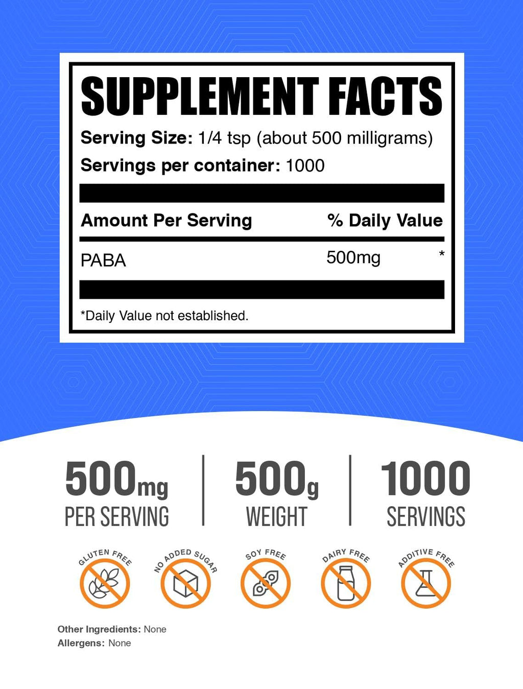 BulkSupplements PABA powder benefits