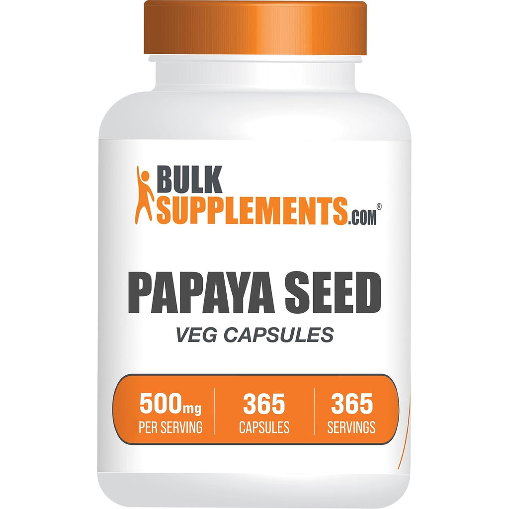 BulkSupplements Papaya Seed capsules for digestion