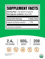 BulkSupplements sunflower lecithin for smoothies