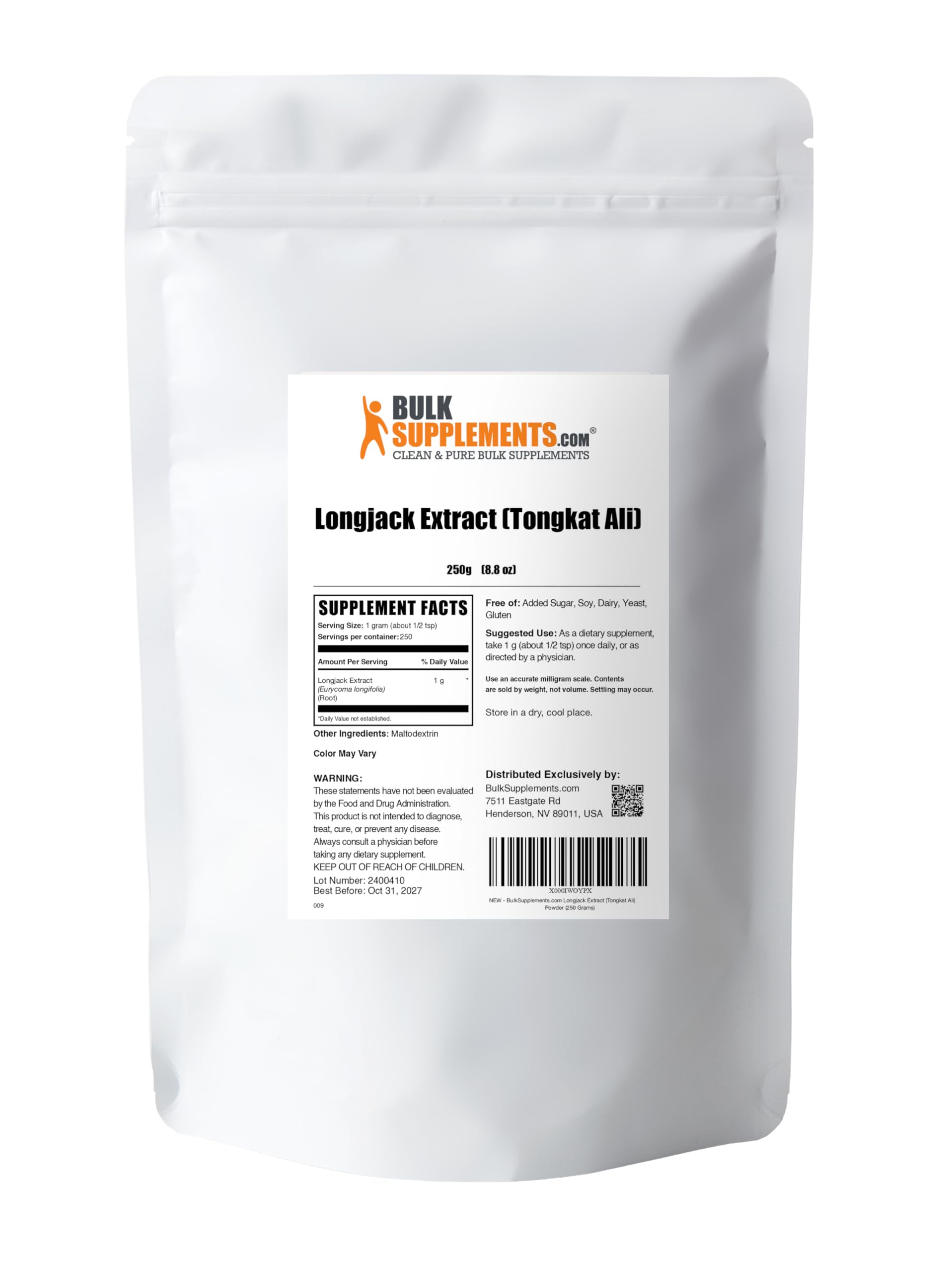 BulkSupplements testosterone booster features