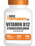BulkSupplements Vitamin B12 capsules for energy