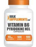 BulkSupplements Vitamin B6 capsules for energy