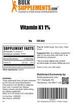 BulkSupplements Vitamin K1 for healthy skin
