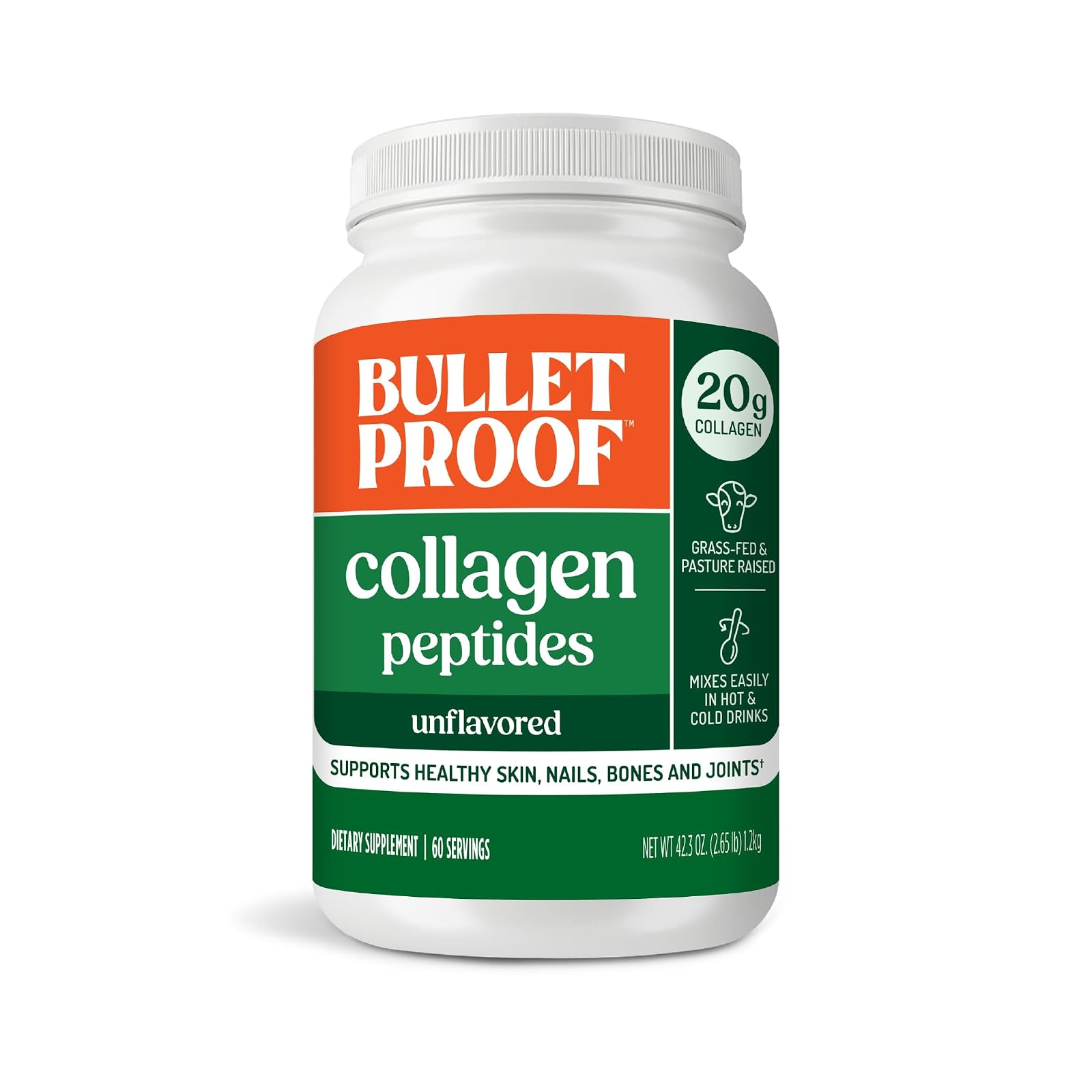 Bulletproof collagen peptides unflavoured powder