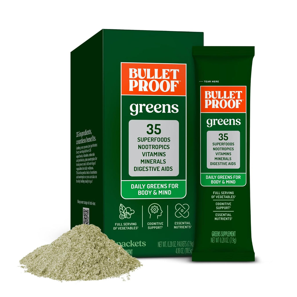 Bulletproof Greens Packets full serving vegetables