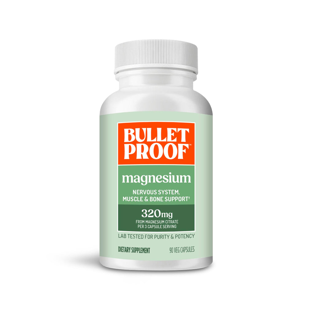 Bulletproof magnesium capsules for muscle support