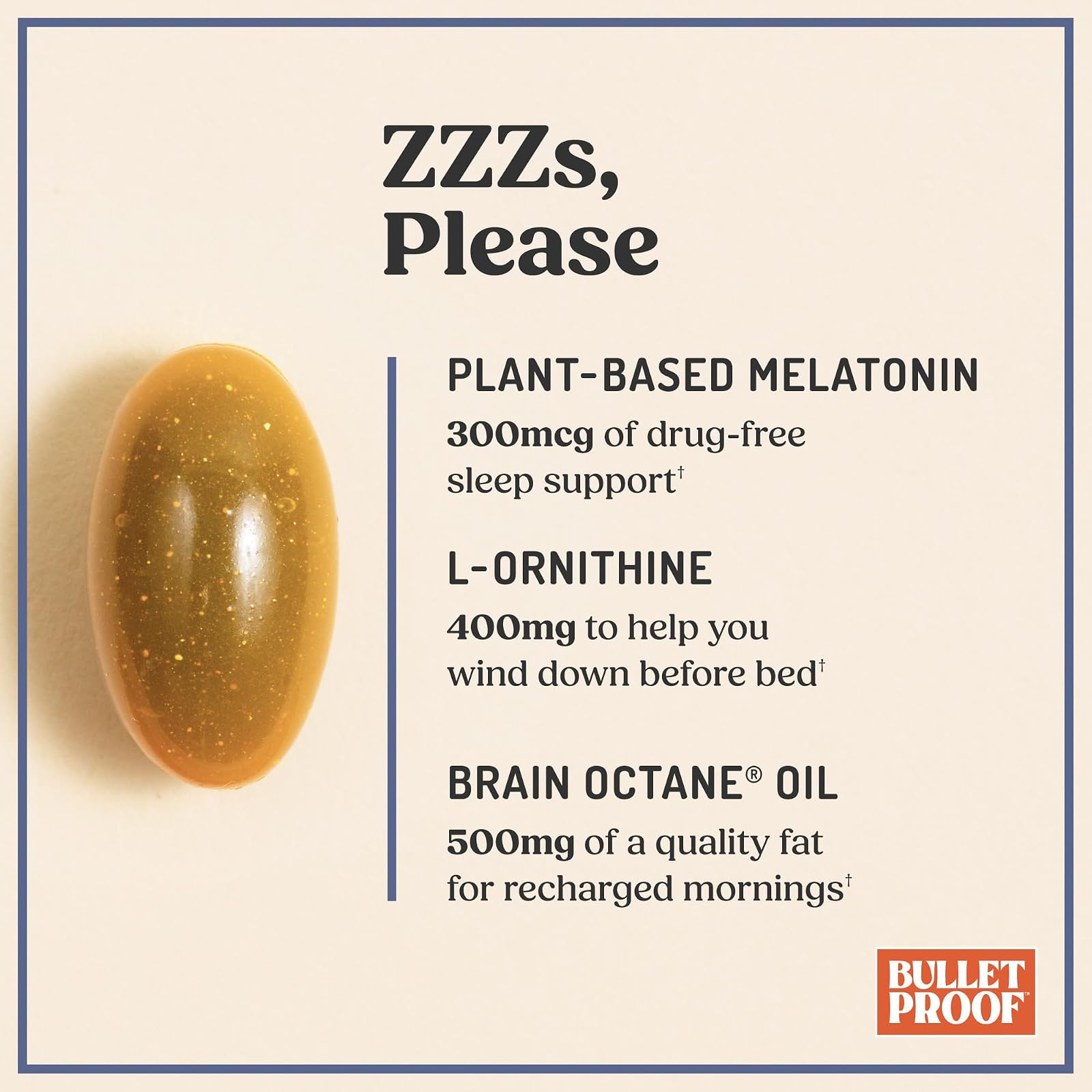 Bulletproof melatonin for improved sleep quality
