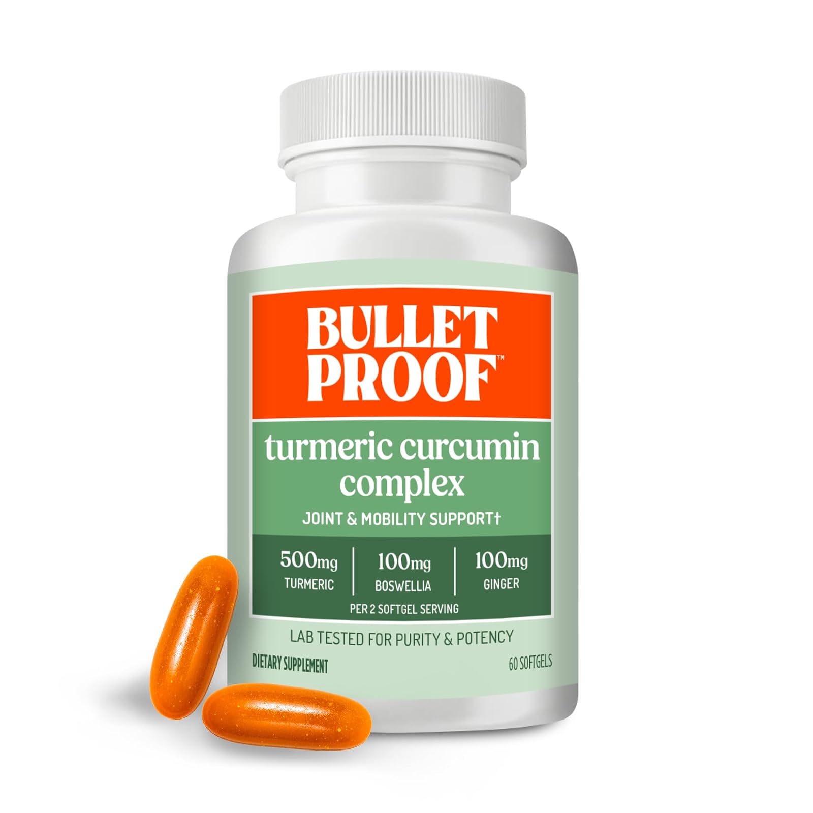 Bulletproof turmeric curcumin softgels