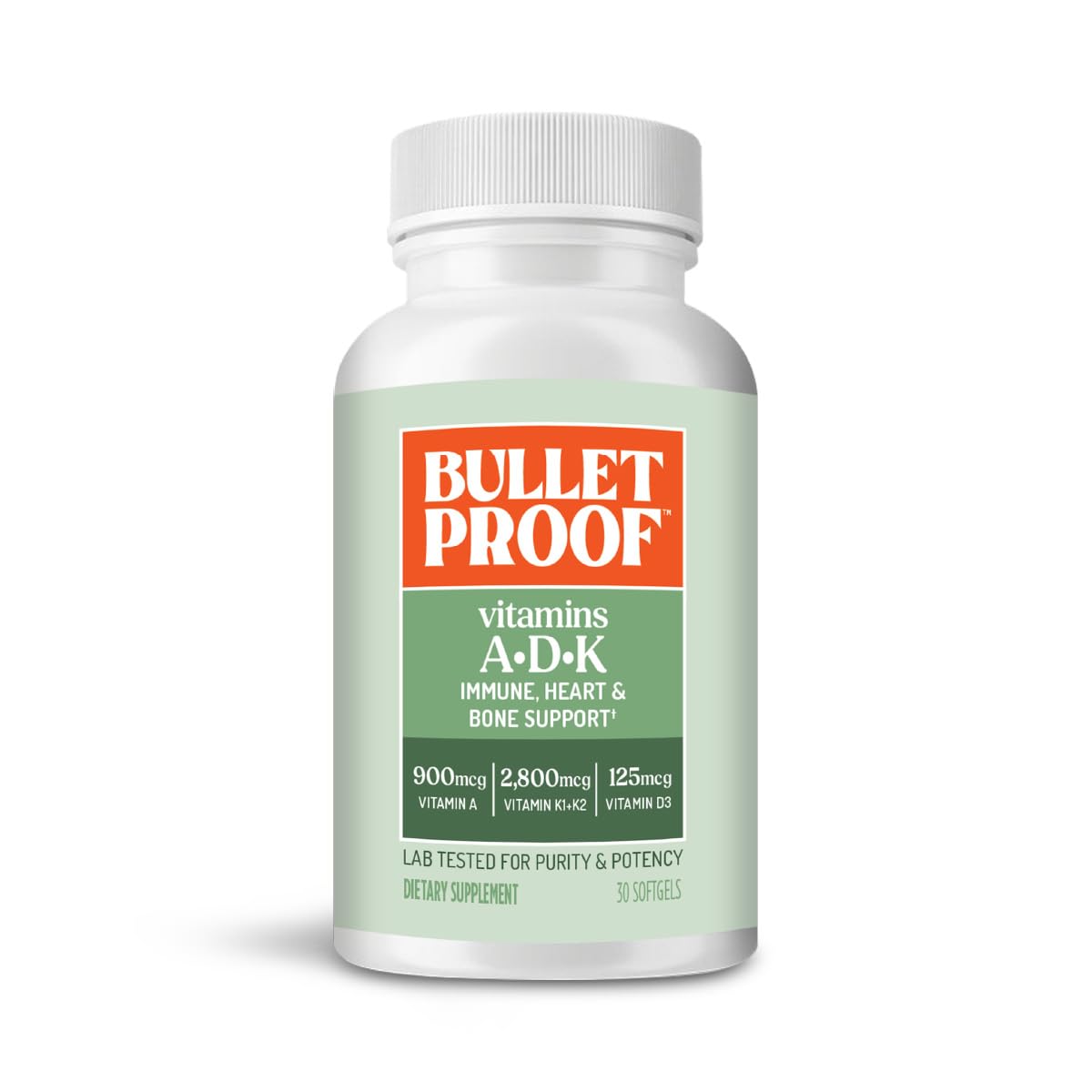 Bulletproof vitamins A-D-K softgels