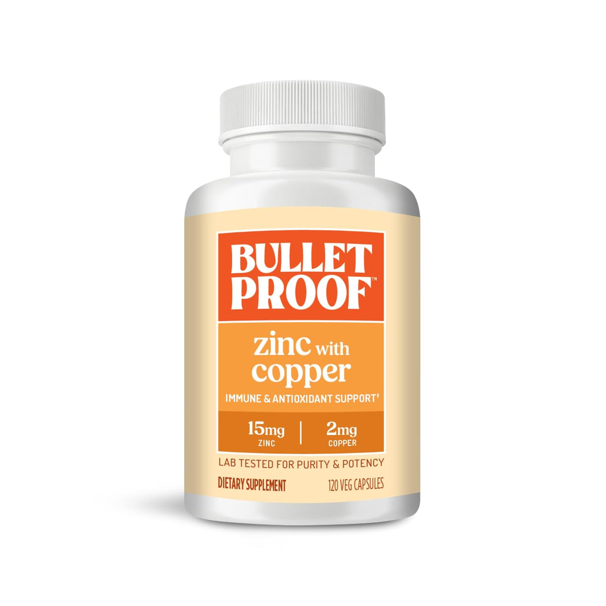 Bulletproof zinc with copper capsules