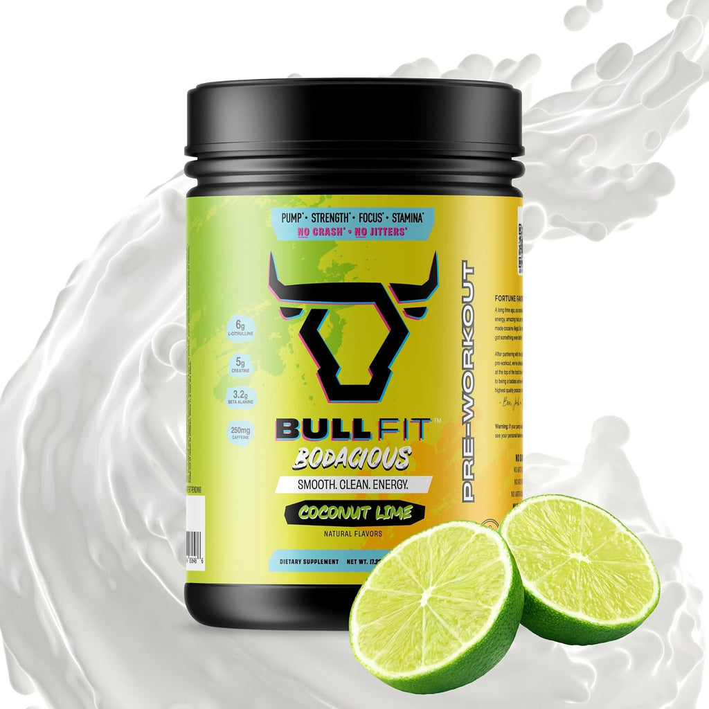 BULLFIT pre workout powder energy boost