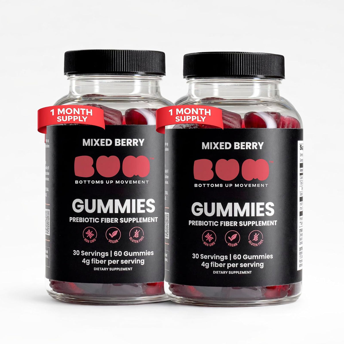Bum prebiotic fiber gummies for digestion