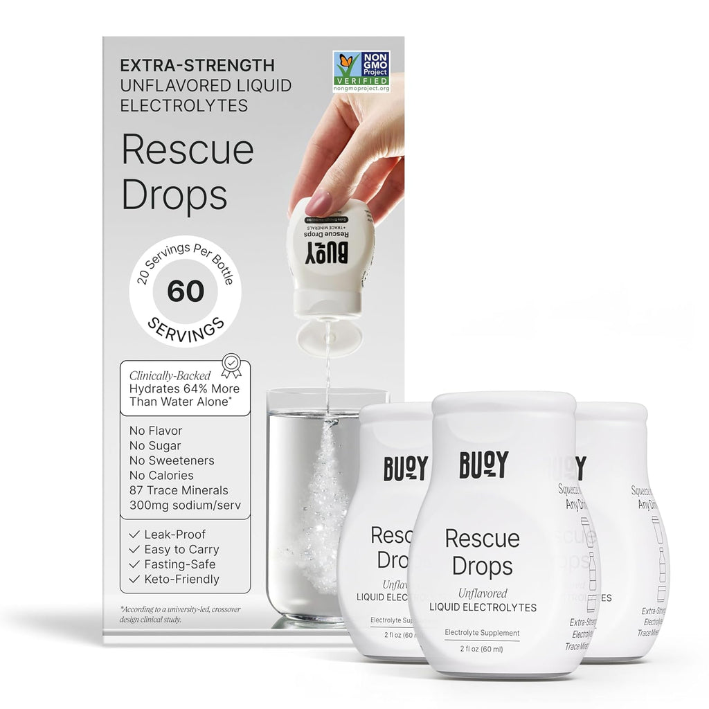 Buoy electrolyte drops for hydration